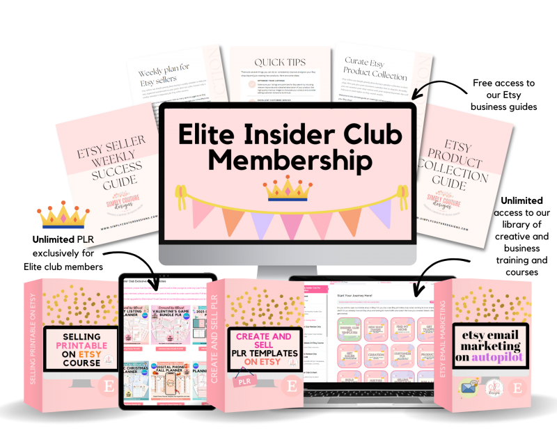 Monthly Insider Club 6 Months Elite Membership : Simply Couture PLR